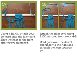 Easy way to make your own macramé semi circle with step-by-step picture ...