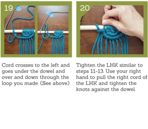 Easy way to make your own macramé semi circle with step-by-step picture ...